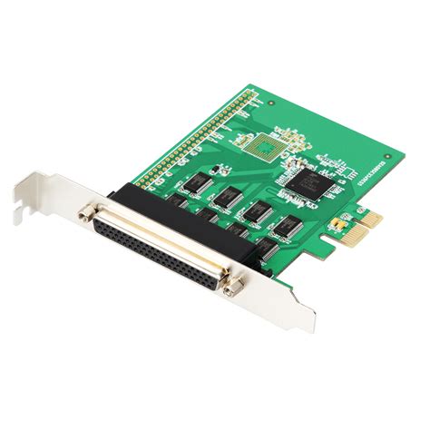Pci E 8 Port Rs232 Db 9 Serial Controller Card With Fan Out Cable