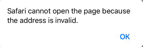 Safari Cannot Open The Page Because The Address Is Invalid SimplyMac
