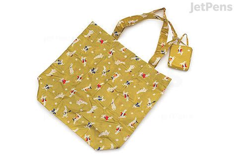 Kurochiku Japanese Pattern Eco Bag Small Usagi No Matsuri Rabbit