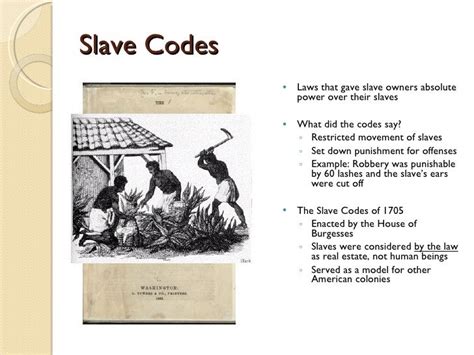 Indentured Servitude And Slavery Level I And Ii