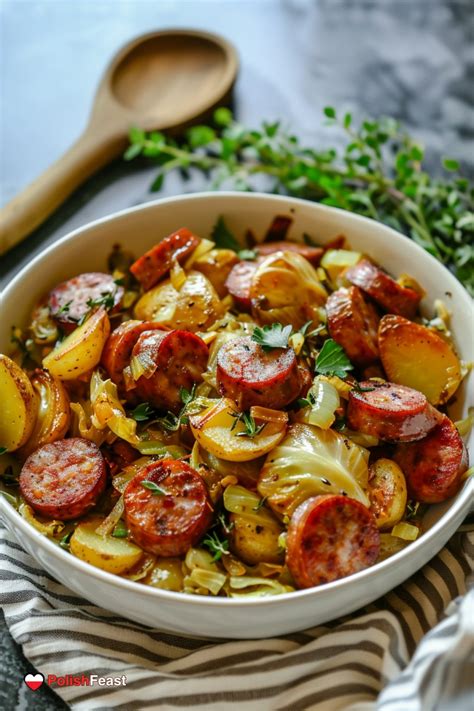 Polish Kielbasa Cabbage Potato Skillet Polish Feast
