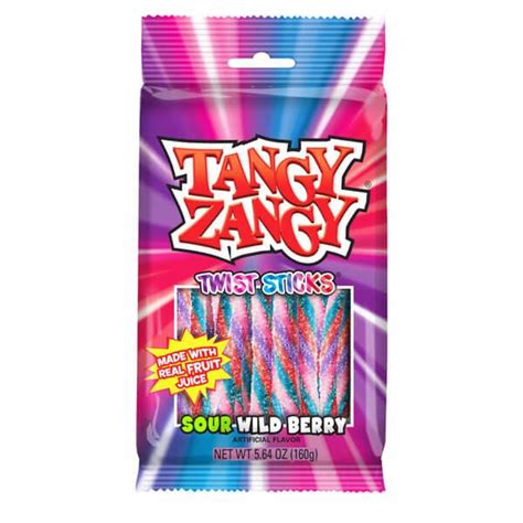 Tangy Zangy Twisties Candy Sour Wild Berry 3lb Box Candy Warehouse