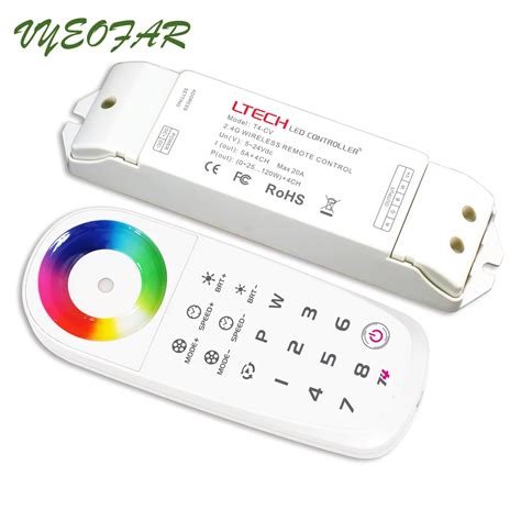 Buy Ltech Led Rgbw Strip Controller 12v 24v 24ghz Rf