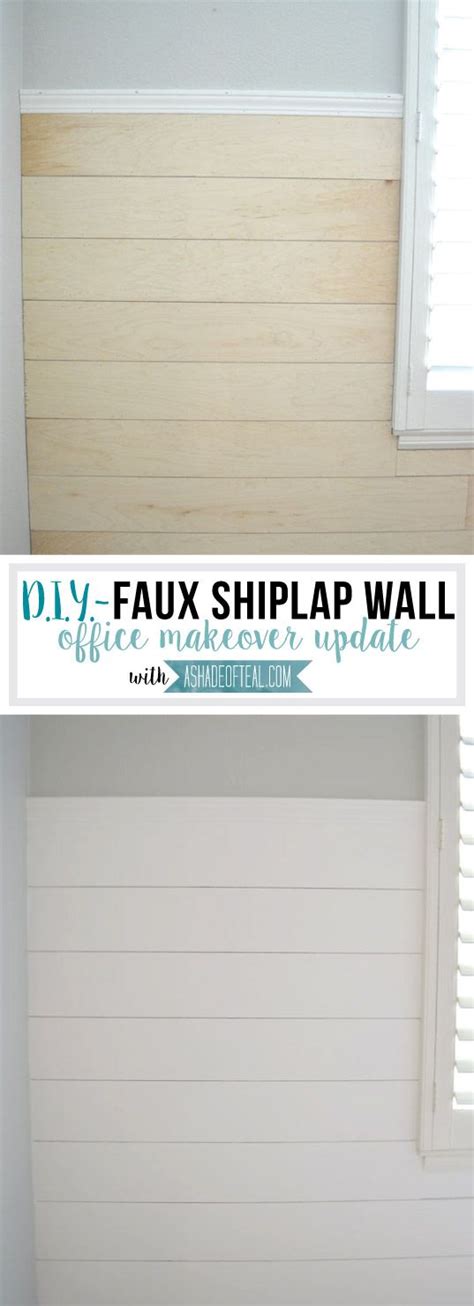 Inspiring DIY Projects Tutorials DIY Faux Shiplap Wall