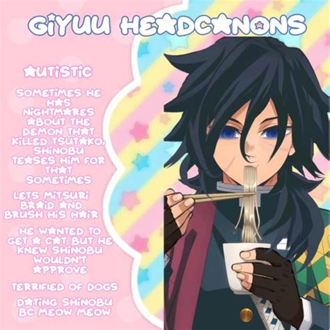 Juicy And Edible Giyuu Head Canons Redesign Bc Meow Meow Headcanon