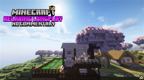 Minecraft Relaxing Longplay Cozy Rainfall Build A Cherry Blossom