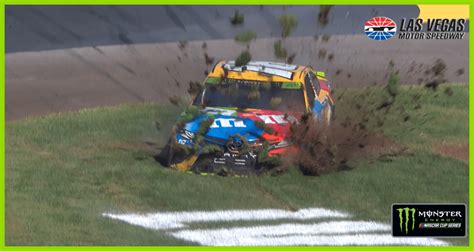 Kyle Busch Goes For Wild Ride Through The Grass NASCAR