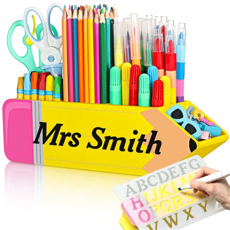 Containlol Christmas Teacher Appreciation Ts Name Diy Pencil Shape