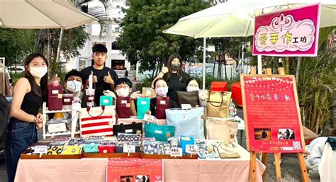 崑大公廣畢製擺攤手作品推公益