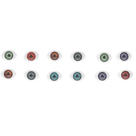 Yuanmiaoke 6 Pairs Of Dolls Eyeball Parts Doll Eyes Mold Patch Doll Making Accessories