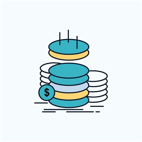 Monedas Finanzas Oro Ingreso Icono Plano De Ahorro Signo Y Símbolos