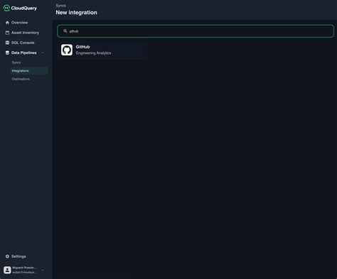 Find Github Integration