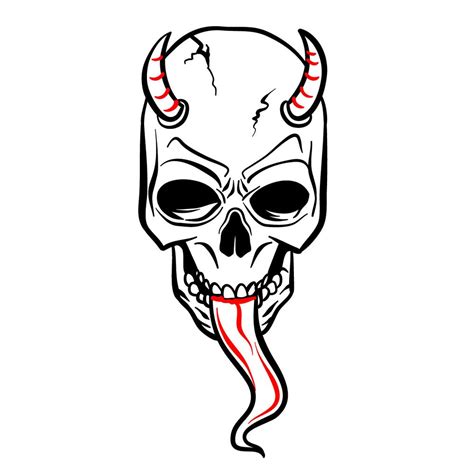 How To Draw Devil Horns Step By Step