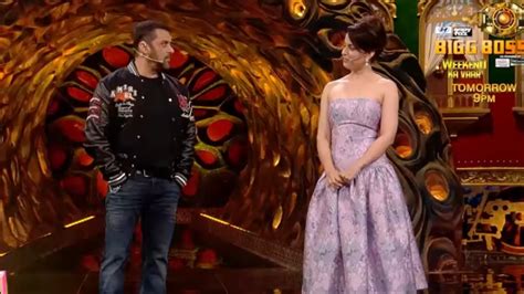 Bigg Boss 17 Salman Khan Asks Kangana Ranaut Her Reaction When Someone