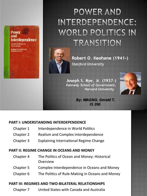 Power And Interdependence Pdf Power Social And Political Economies