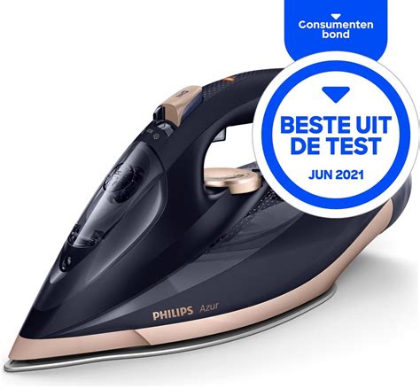 bol.com | Philips GC4909/60 Azur Stoomstrijkijzer 3000W Zwart/Goud