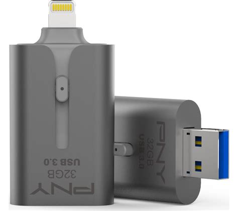 Buy Pny Duo Link Usb 30 And Lightning Dual Memory Stick 32 Gb Grey