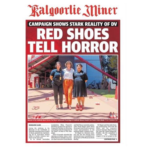 Last Year I Worked On The Red Shoe Project With The Museum Of The Goldfields And Goldfields