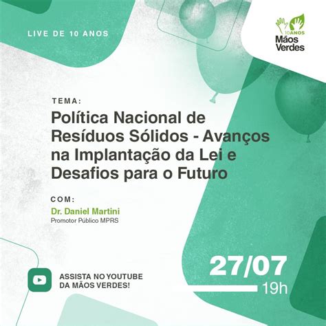 Política Nacional De Resíduos Sólidos Será O Tema Da Terceira Live Da