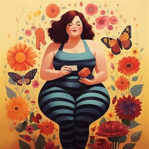 Premium Vector Female Illustration Body Positive