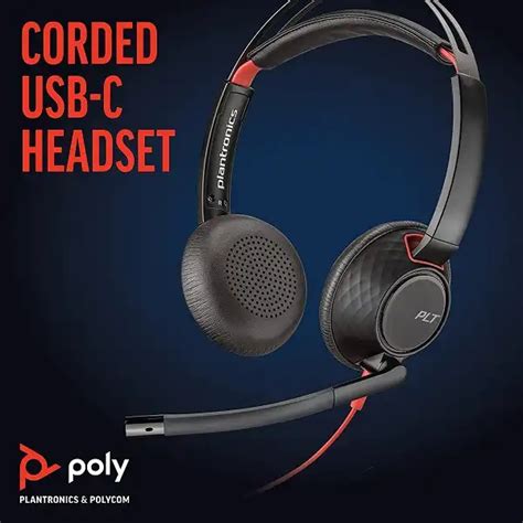 Buy Poly Blackwire C5220 Wired Multicolour Headset USB-C 3.5mm (PC/Mac)