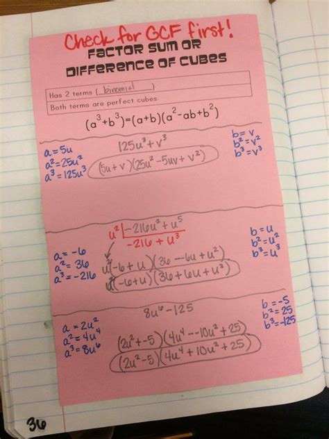 Factoring Sums And Not Differences Of Cubes Free Downloads First