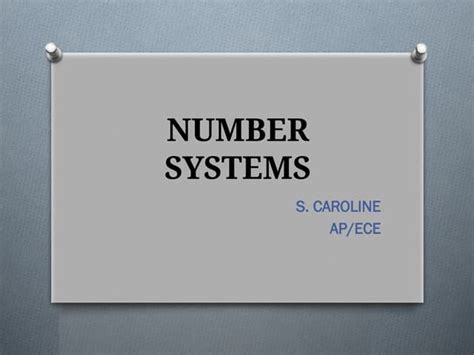digital electronics number systems pptx