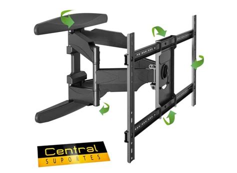 Suporte Para Tv Lcdledplasma Parede Articulado 32 à 65 Elg A02v6