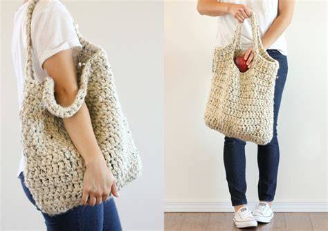 Crochet Grocery Tote Bag Pattern Free