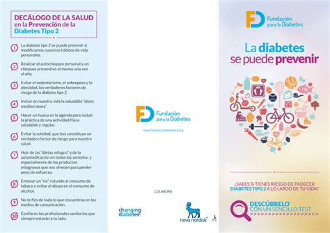 decálogo de la salud Fundación para la Diabetes