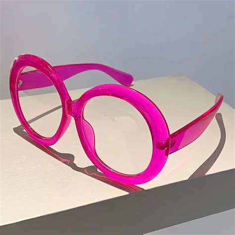 Oversized Round Clear Lens Fashion Glasses Primeoja