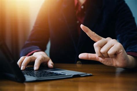 Premium Photo Document Businessman Working Modern Computer Document
