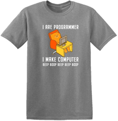 I Are Programmer Programming Coding Nerd Cat T Shirt I Make Computer