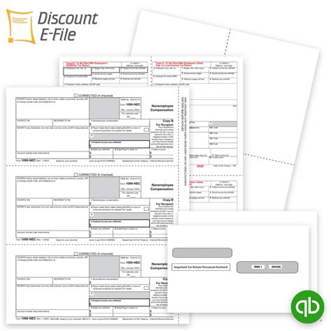 QuickBooks Compatible W Tax Forms DiscountTaxForms