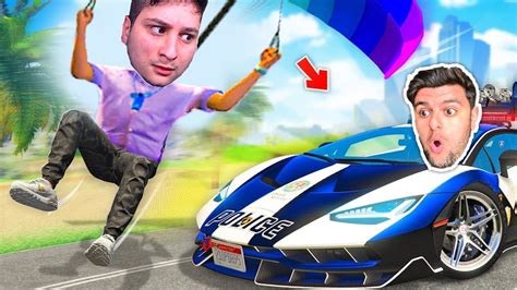 დააფრინდი მანქანებს Gta 5 ში Lamborghini პოლიციის მანქნა Youtube