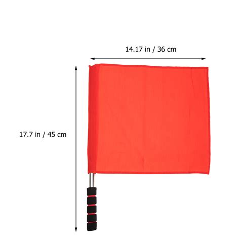 2pcs Match Flag Traffic Signal Flags Referee Warning Signal Flags