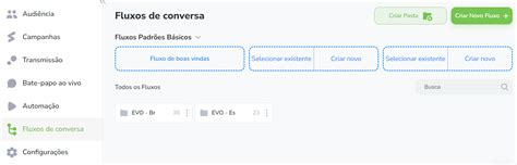 Como fazer a instalação de Fluxos Básicos da EVO