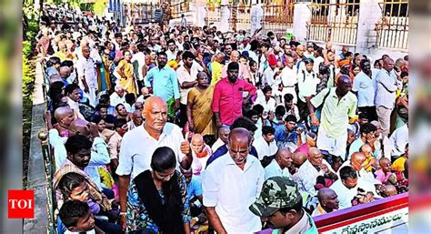 30 Hour Wait Time For Darshan At Tirumala Amaravati News Times Of India