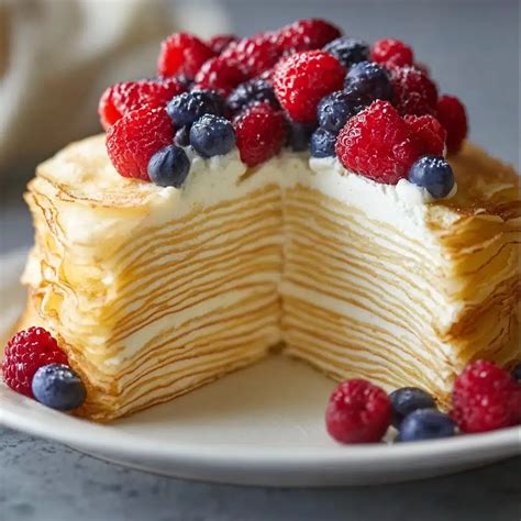 Crepe Cake Recipe Delightful Layers Of Crepes And Frosting