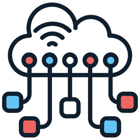Cloud Connection Vectors Tank Two Colors Icon