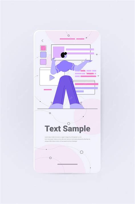 Premium Vector Man Developer Creating Mobile Website Ui Web Application Development Program