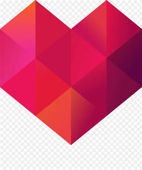 三角拼图爱心宝石PNG图片素材下载 图片编号ynezxzvq 免抠素材网