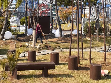 미술과조형 주 조경시설물 벤치