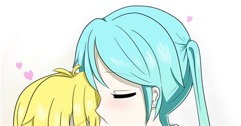 レンミク 【ランピチ】でこちゅー 蝉子漫画家志望のマンガ Projectdiva 鏡音レン 初音ミク Pixiv
