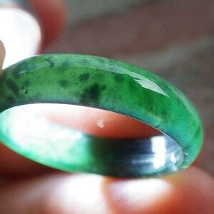 Certified Hand Carved Green Natural Myanmar Burma Grade A Jade Jadeite Circle US Ring Etsy