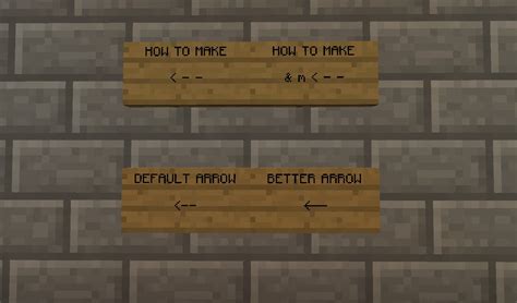 Til You Can Create A Better Looking Arrow By Writing Andm Minecraft