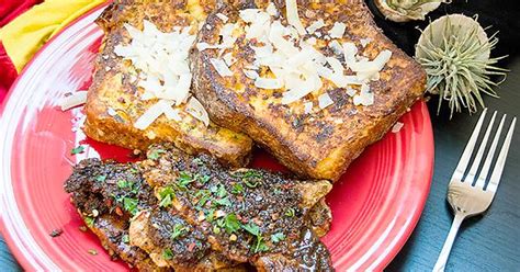 Week 25 Caribbean Jerk Chicken With Garlic French Toast Imgur