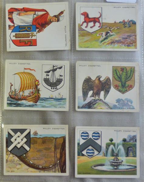 W D And H O Wills Ltd Heraldic Signs And Their Origins 1925 Set L2525 Vg