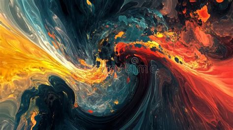Abstract Digital Art Generated By Ai Algorithmic Patterns Gener Stock