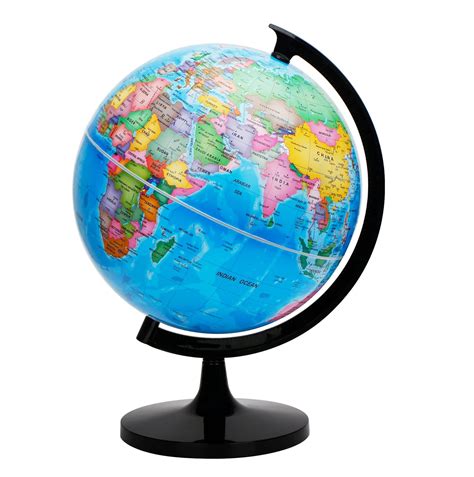 Exerz 12 World Globe Political Map Educational Self Assembled School